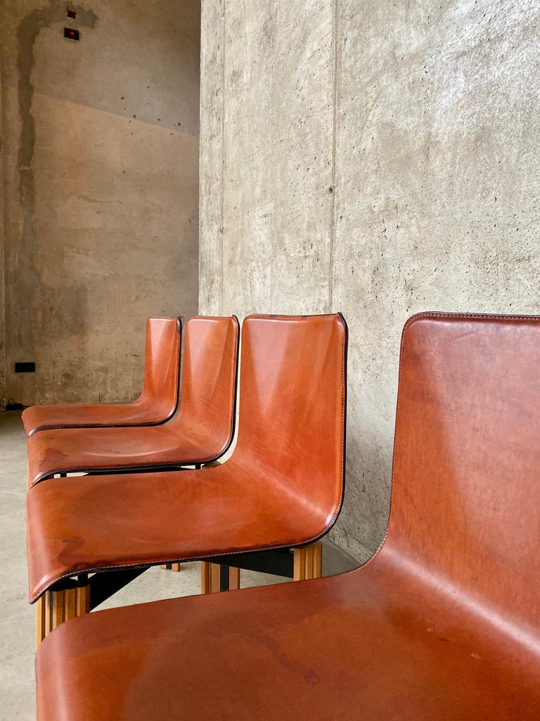 Afra and Tobia Scarpa Dining Chairs for Gavina, 1968, Set of 4 at 1stDibs