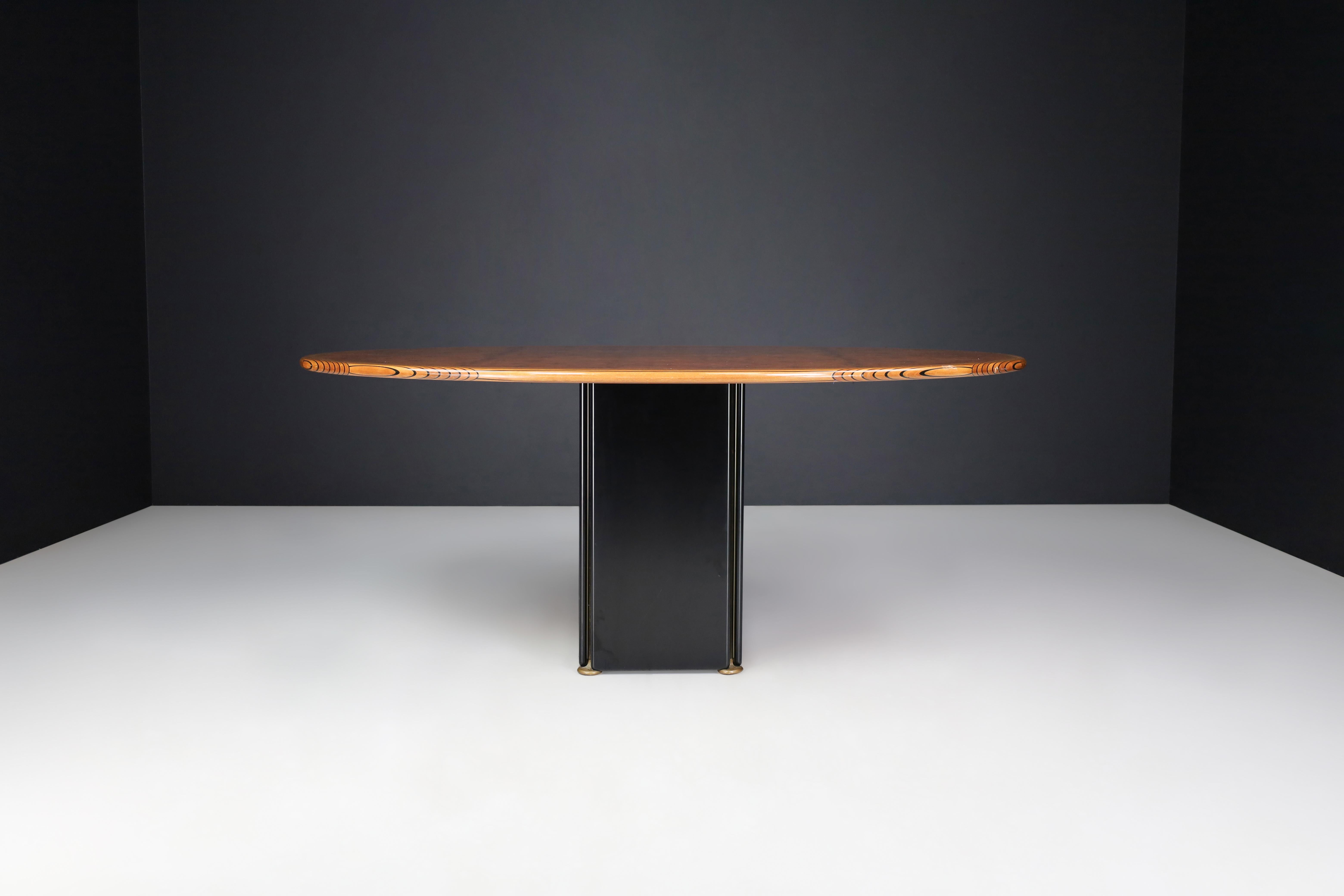 Afra and Tobia Scarpa for Maxalto 'Artona' Oval Dining Table Walnut ...