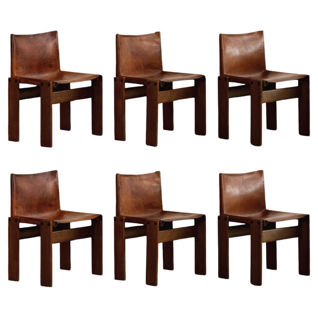 Vintage, Collectible, Rare Italian Monk Dining Chairs by Afra and Tobia ...