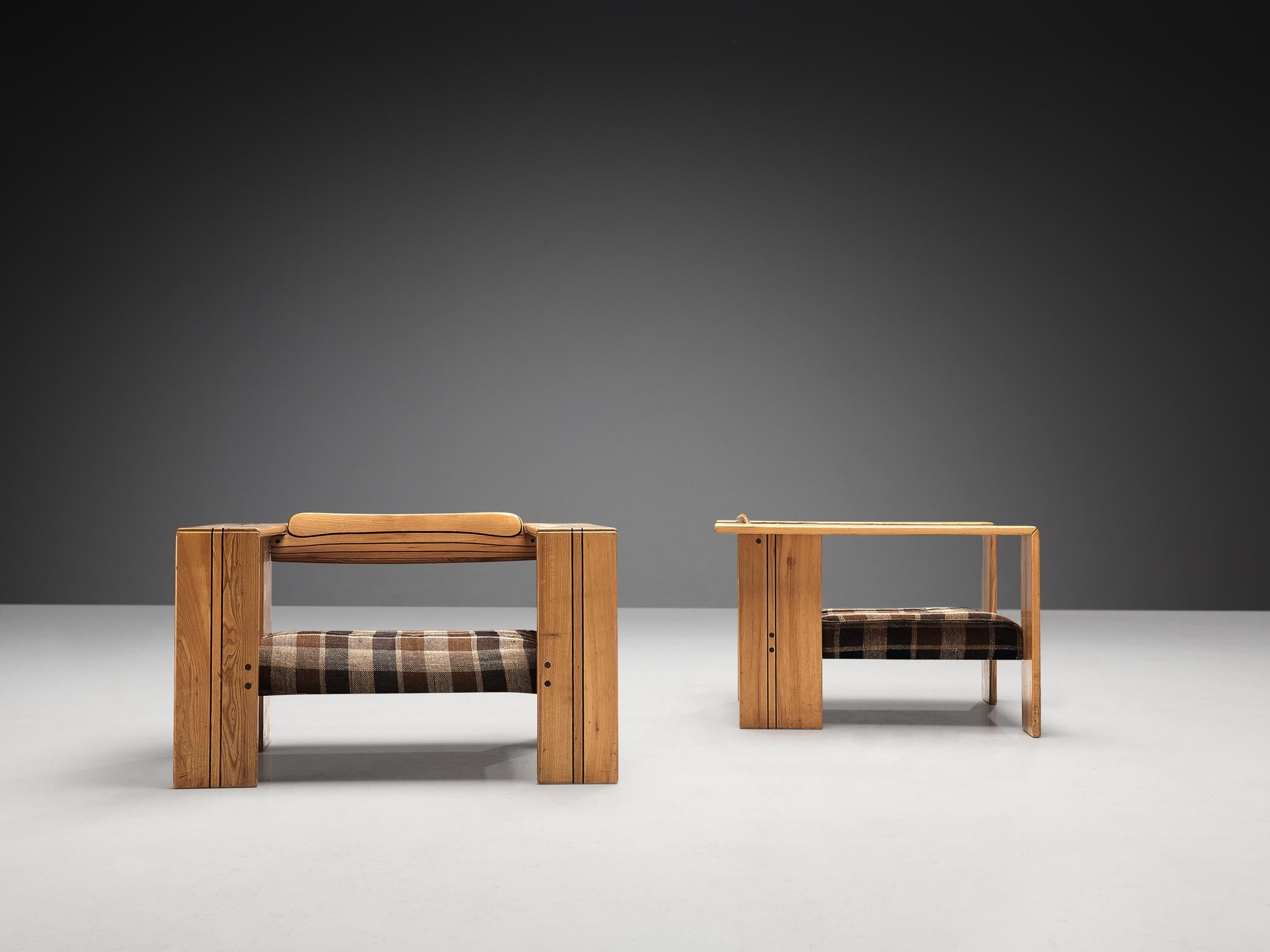 Afra and Tobia Scarpa Pair of 'Artona' Lounge Chairs in Ash and ...