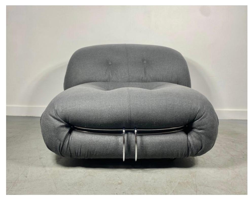 Afra and Tobia Scarpa' Soriana' Lounge Chair in, Italy, 1960s For Sale ...