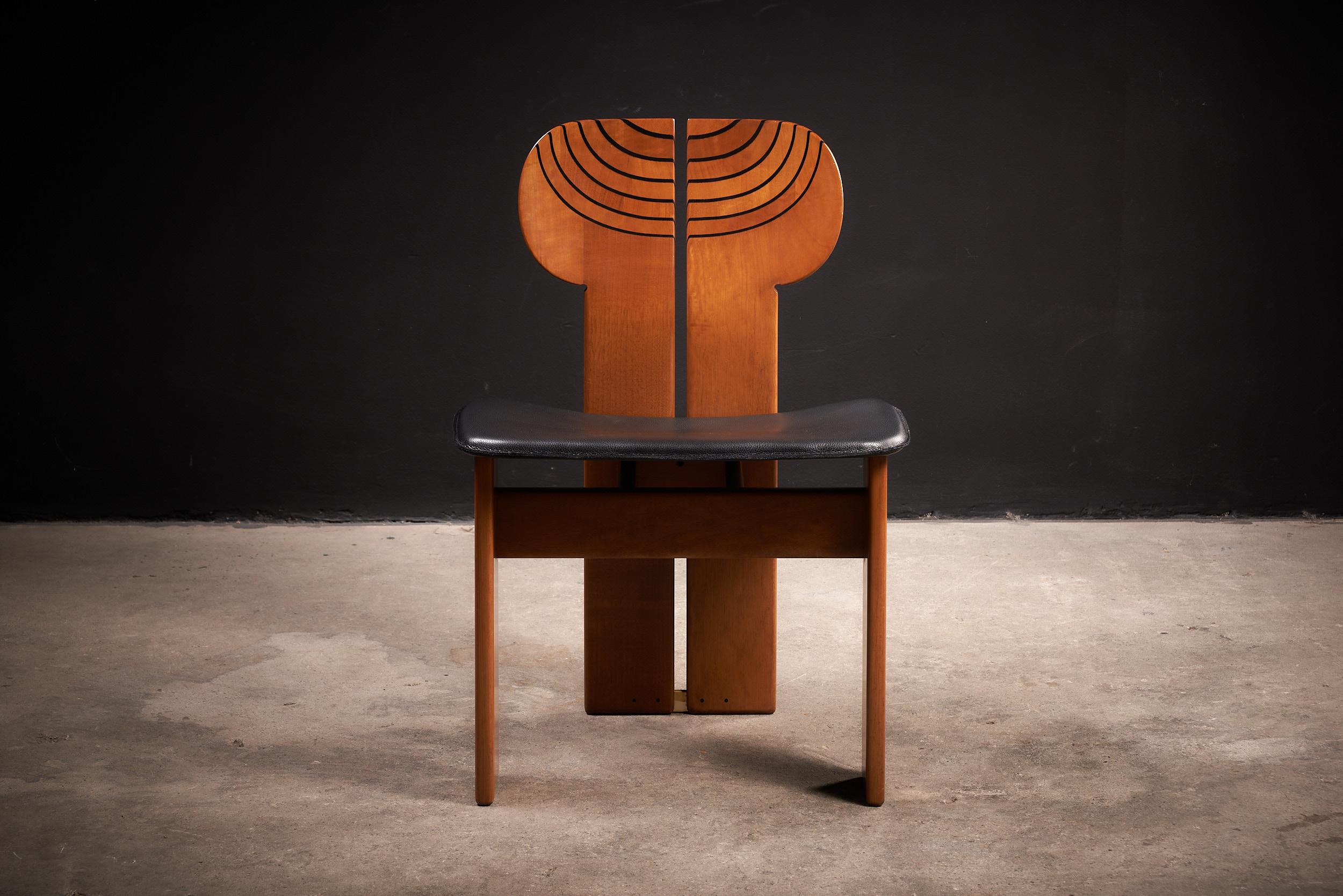 Africa Chairs by Afra and Tobia Scarpa, Maxalto, Italy, 1970s, Set of 6 ...