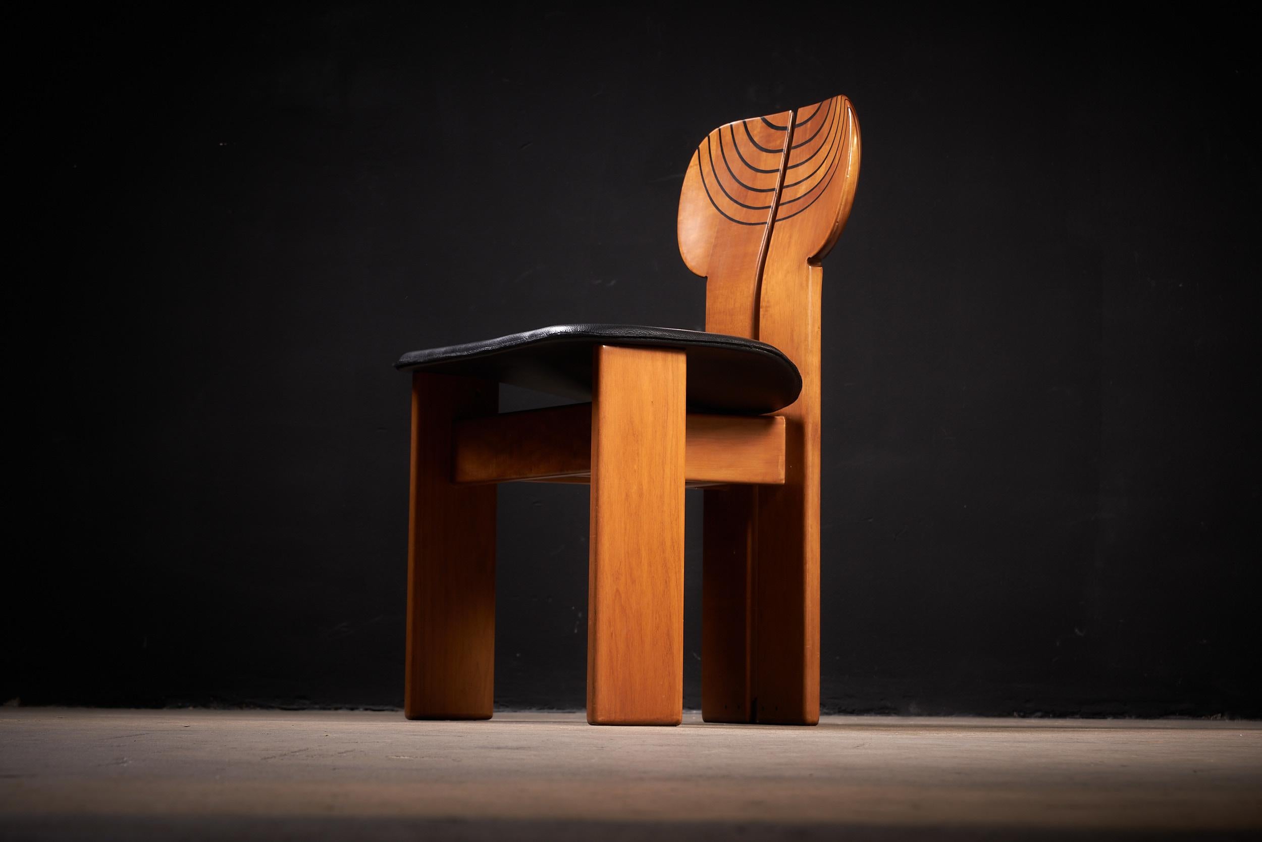 Africa Chairs by Afra and Tobia Scarpa, Maxalto, Italy, 1970s, Set of 6 ...