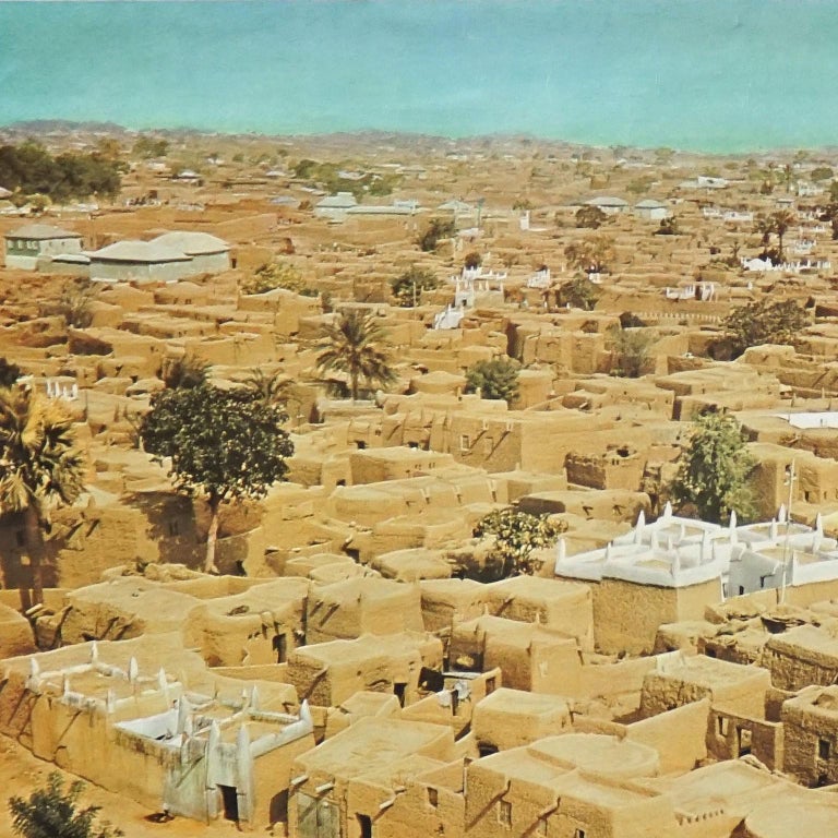 Africa Wall Chart Desert Native City of Kano Countrycore Rollable ...