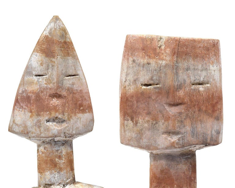 African Adja Protective Spirit Figures Aklama Twins For Sale at 1stDibs