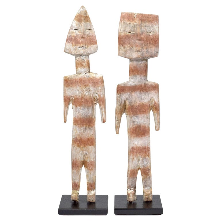 African Adja Protective Spirit Figures Aklama Twins For Sale at 1stDibs