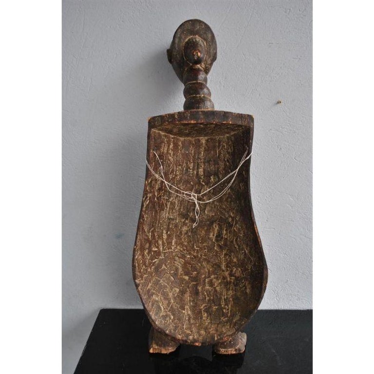 African Art Wooden Sculpture Woman with Long Neck For Sale at 1stDibs ...