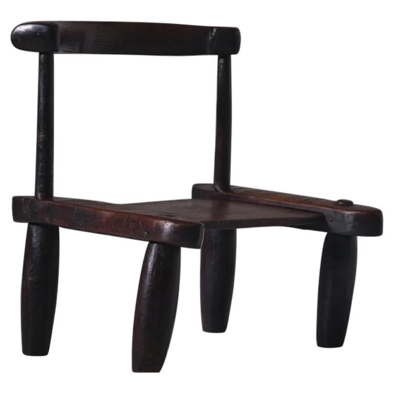 African Baoulé Chair, Ivory Coast, Early 20th Century at 1stDibs