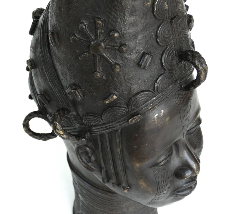 African Benin Bronzes of Queen Edo the Iyoba 'Nigeria', Monumental ...