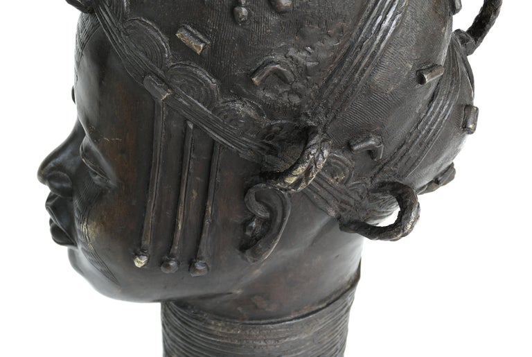 African Benin Bronzes of Queen Edo the Iyoba 'Nigeria', Monumental ...