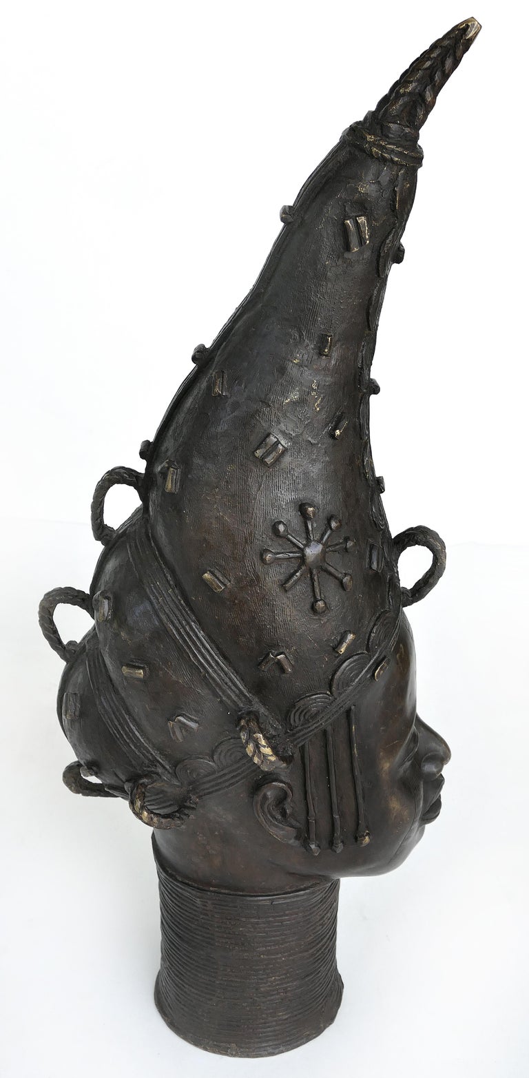 African Benin Bronzes of Queen Edo the Iyoba 'Nigeria', Monumental ...