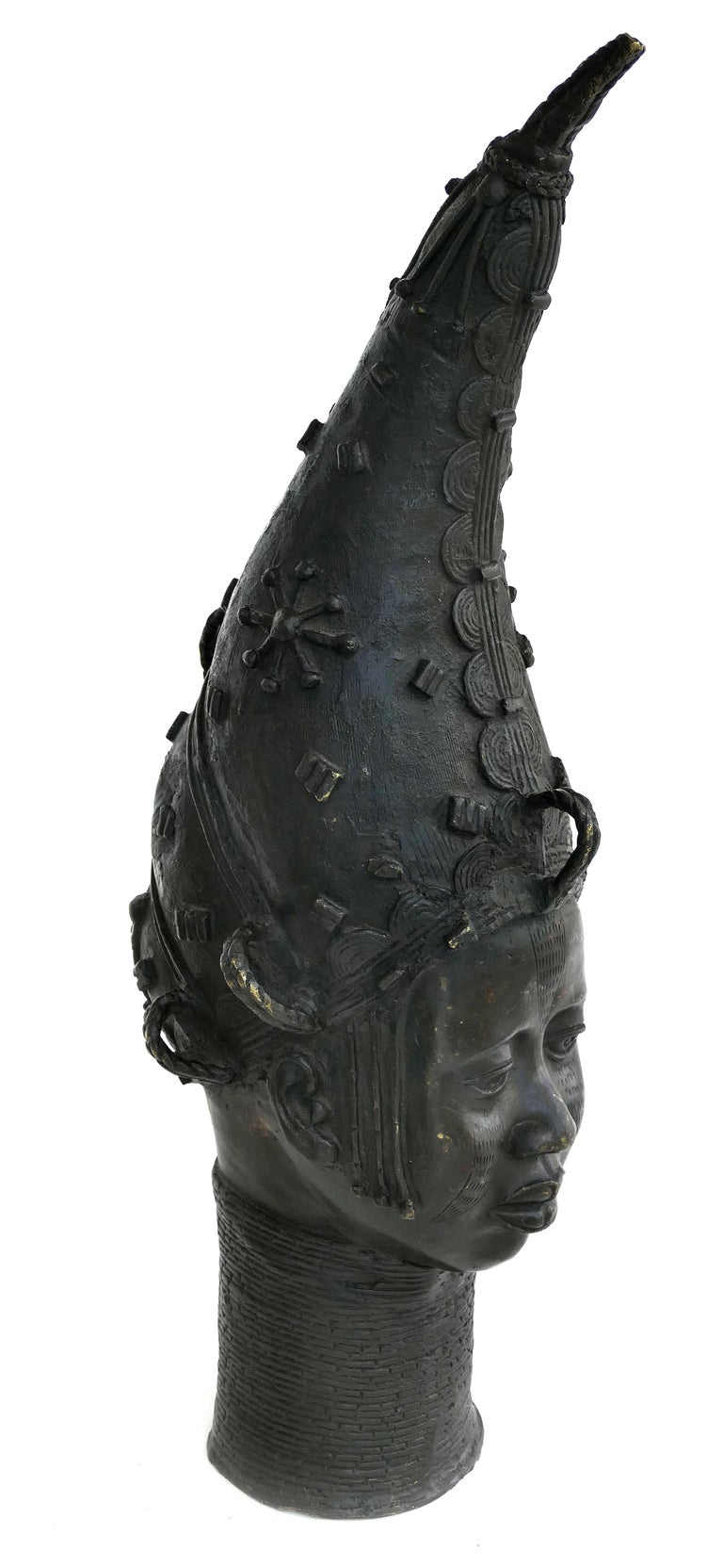 African Benin Bronzes of Queen Edo the Iyoba 'Nigeria', Monumental ...
