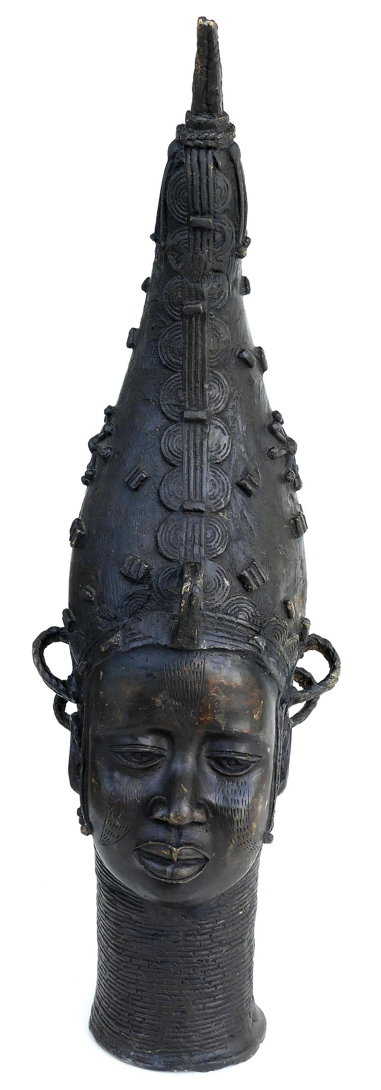 African Benin Bronzes of Queen Edo the Iyoba 'Nigeria', Monumental ...