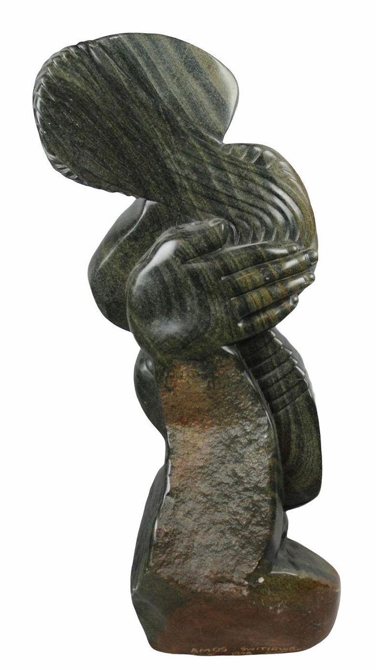 African Carved Marble Sculpture by Amos Gwitirwa For Sale at 1stDibs