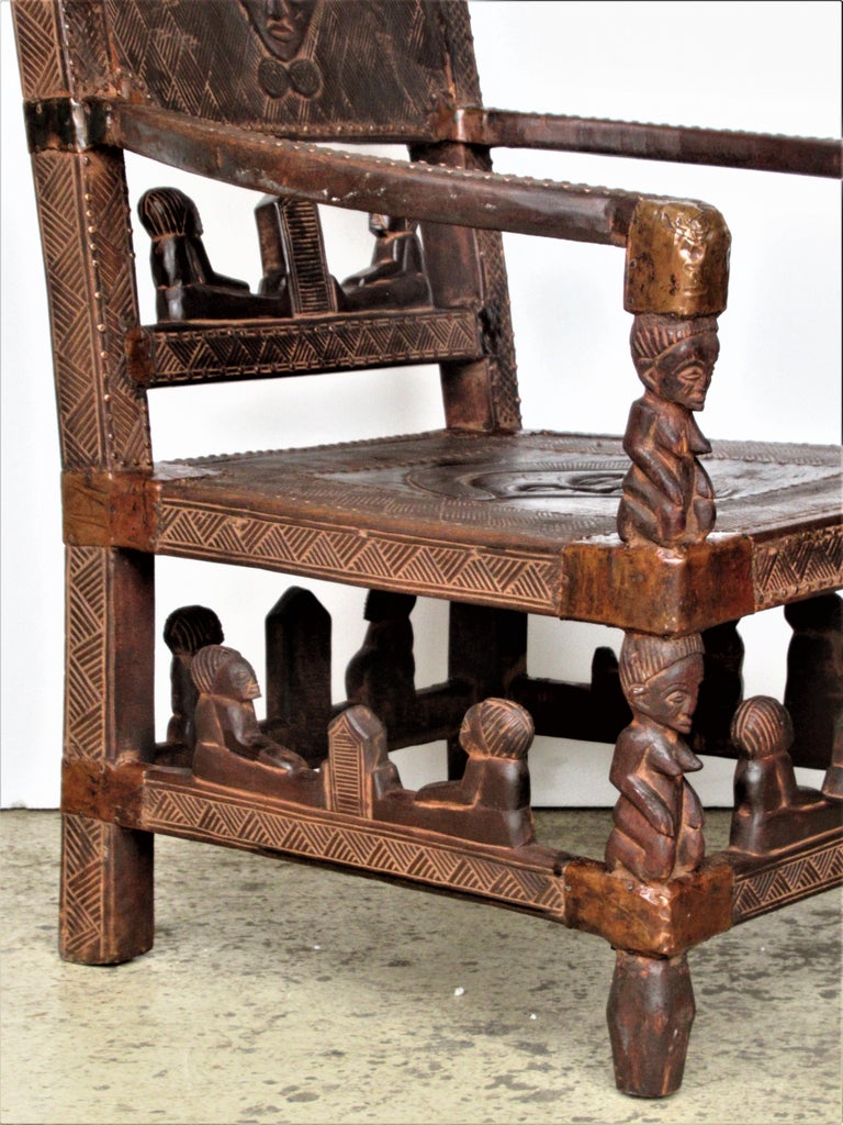 African Chokwe People Chief Chair at 1stDibs