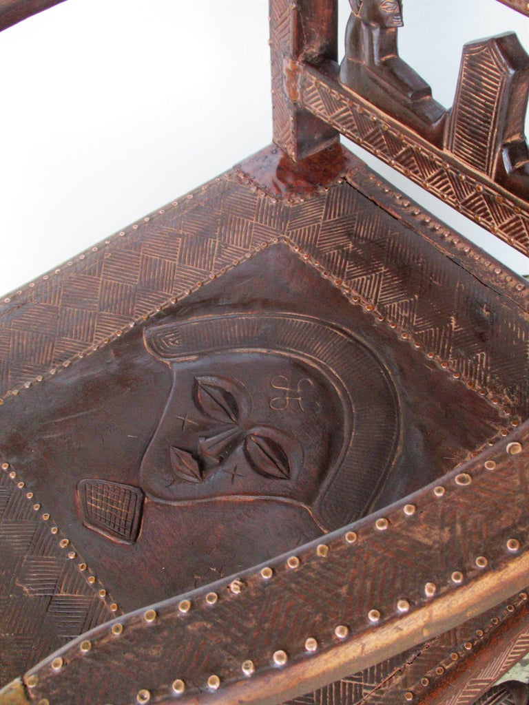 African Chokwe People Chief Chair at 1stDibs