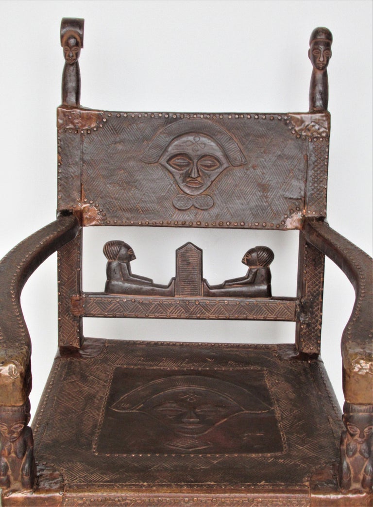 African Chokwe People Chief Chair at 1stDibs