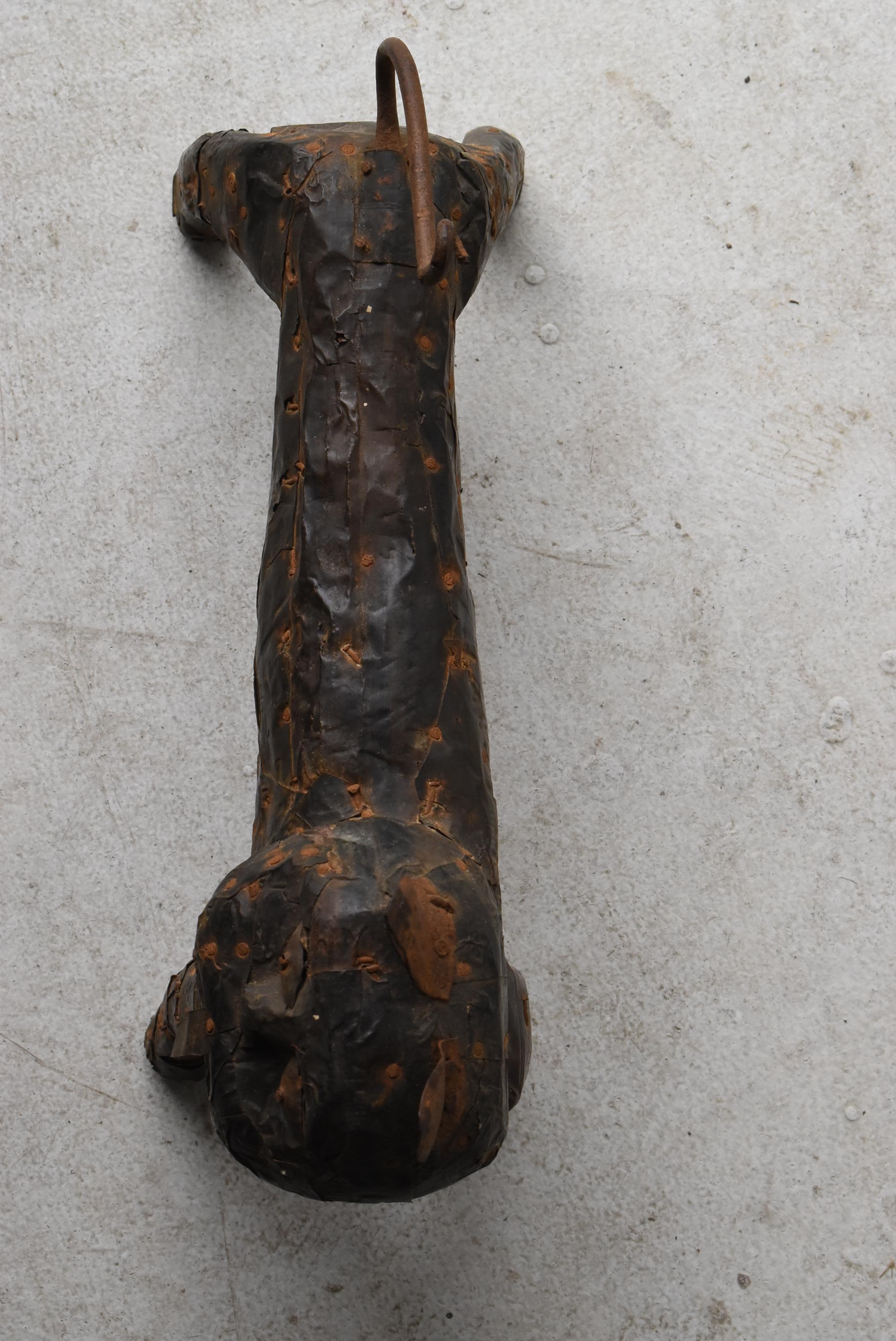 African Fork Art Antique Object "Panther" 19th Century For Sale at 1stDibs