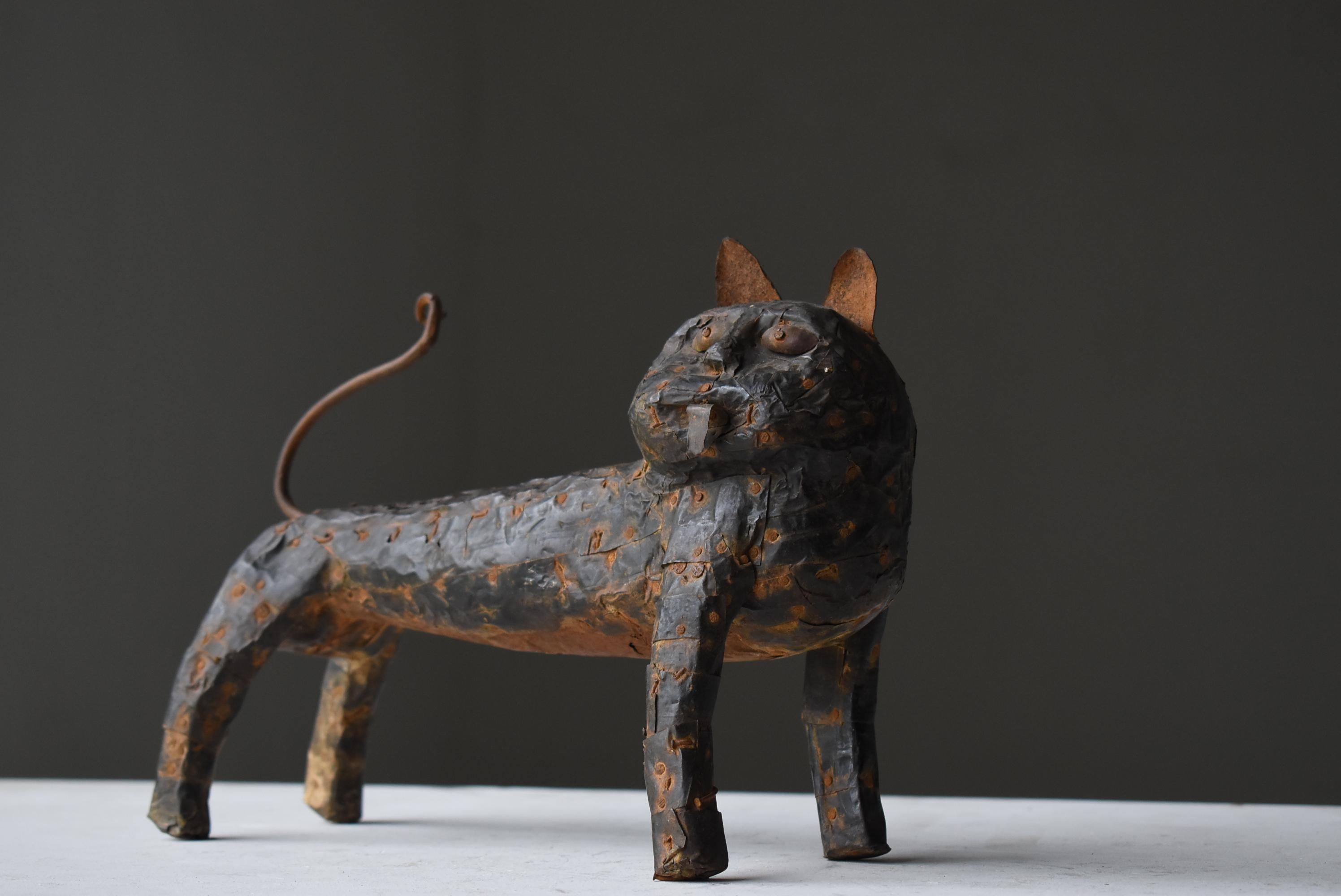 African Fork Art Antique Object "Panther" 19th Century For Sale at 1stDibs