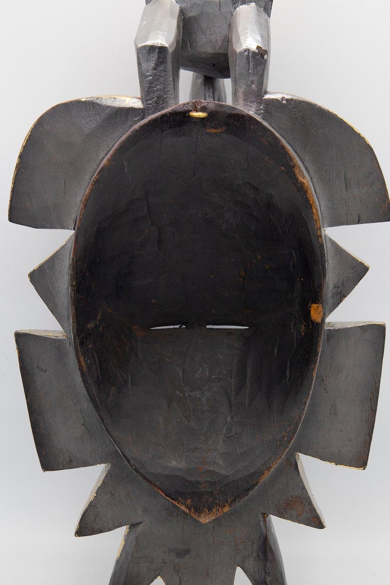 African Futurist Black Tribal Mask by Bomber Bax For Sale at 1stDibs