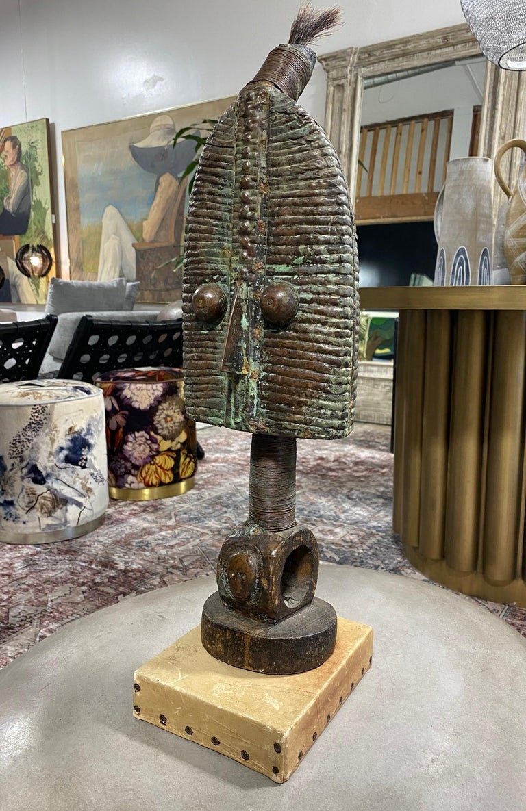 African Gabon Kota Mahongwe Hongwe Bwete Reliquary Guardian Figure ...