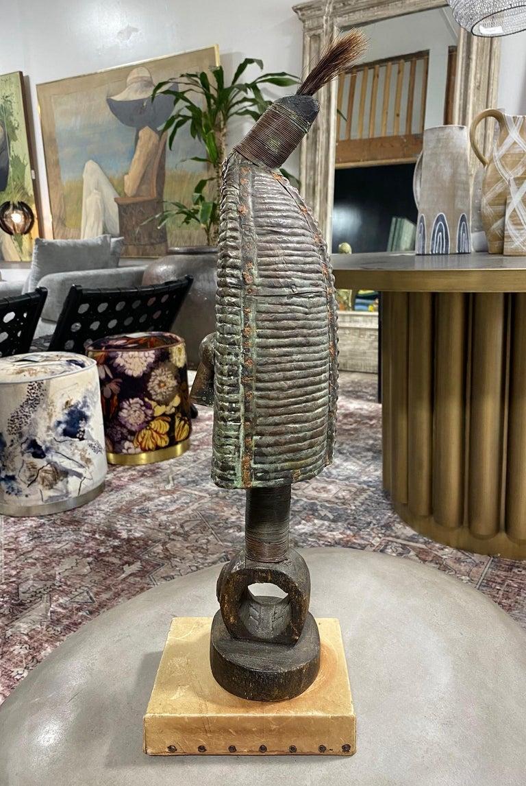 African Gabon Kota Mahongwe Hongwe Bwete Reliquary Guardian Figure ...