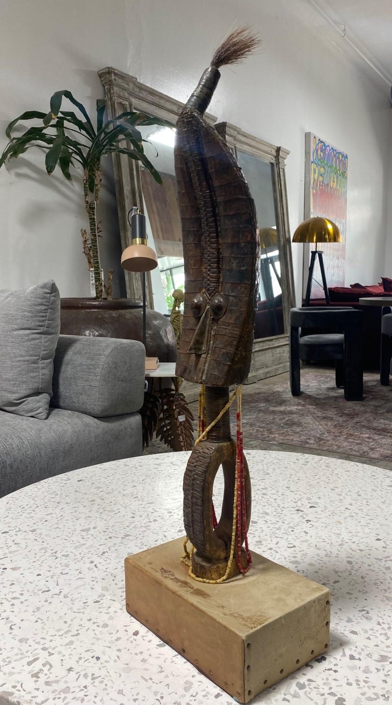 African Gabon Kota Mahongwe Hongwe Bwete Reliquary Guardian Figure ...