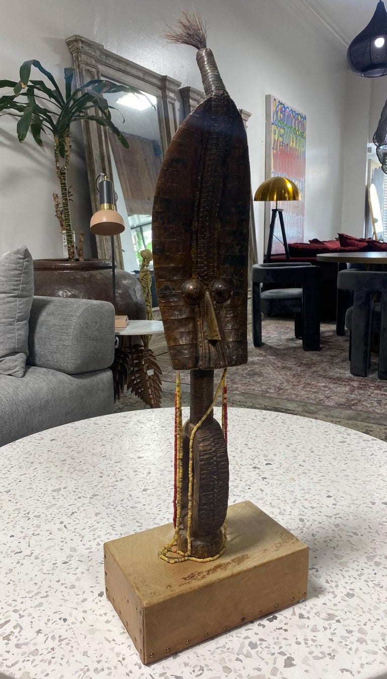 African Gabon Kota Mahongwe Hongwe Bwete Reliquary Guardian Figure ...