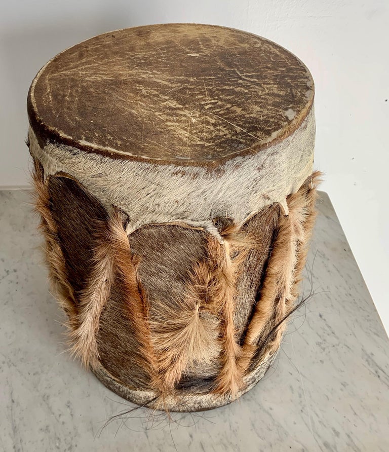 African Hide Drum at 1stDibs