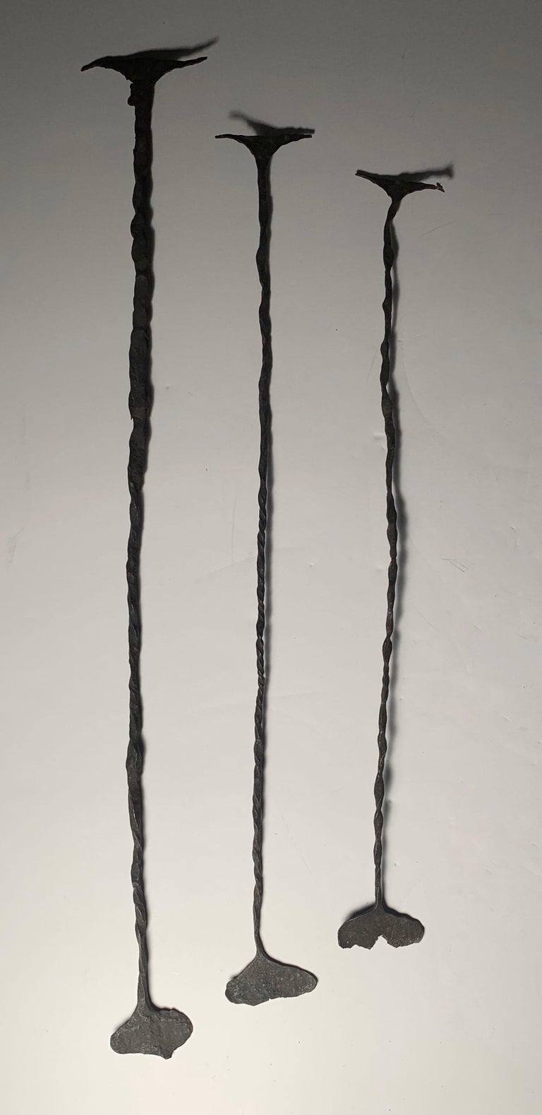 African Kenyan Bells with 3 Kisi Metal Tally Sticks / Provenance ...