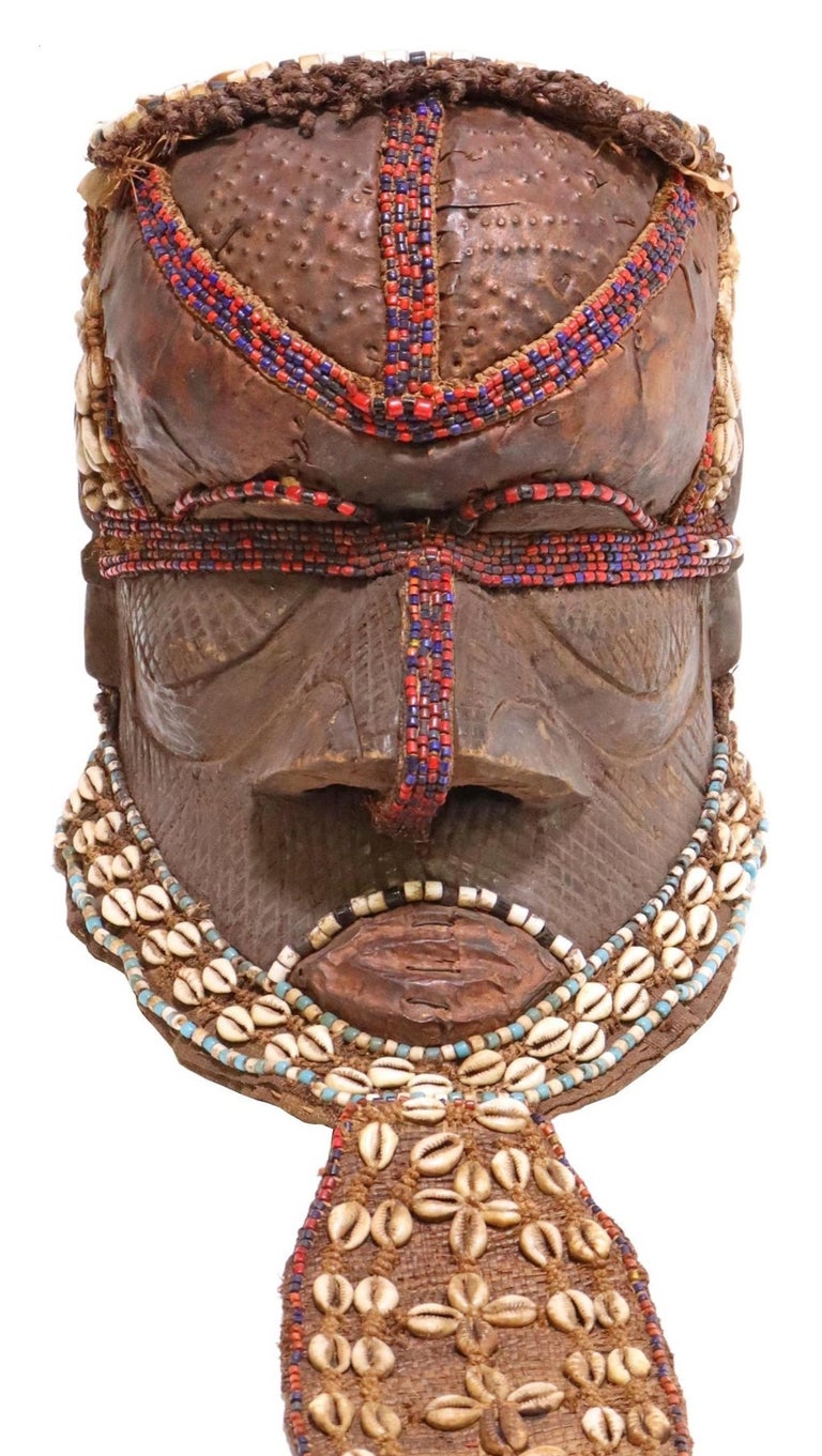 African Kuba Bwoom Helmet Mask Kasai Democratic Republic of the Congo ...