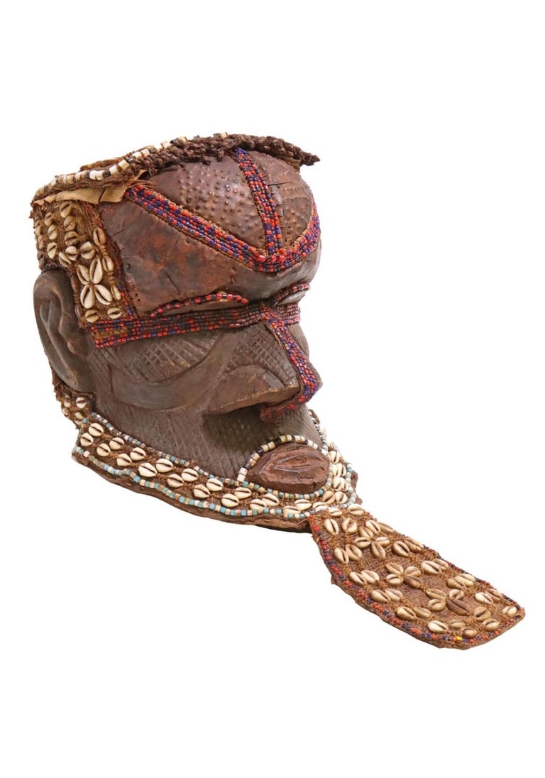 African Kuba Bwoom Helmet Mask Kasai Democratic Republic of the Congo ...