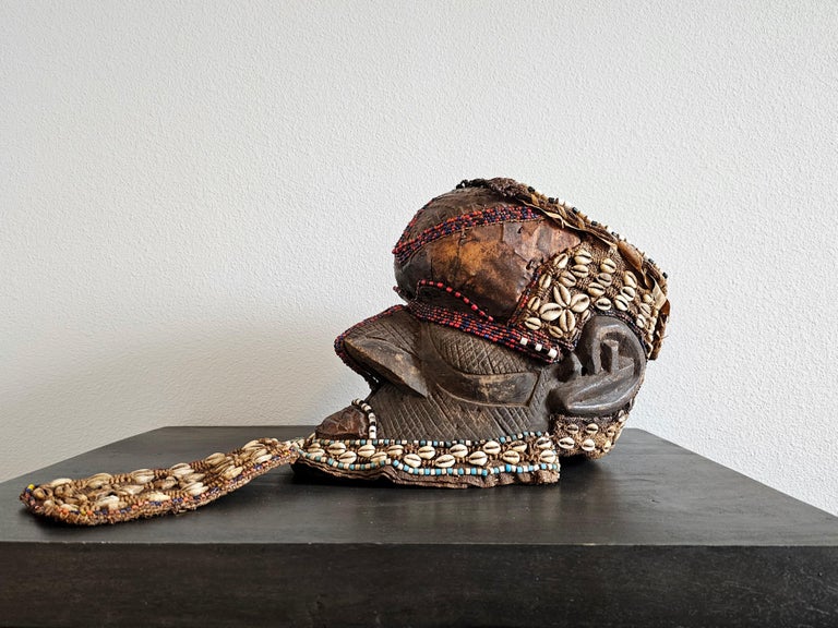 African Kuba Bwoom Helmet Mask Kasai Democratic Republic of the Congo ...