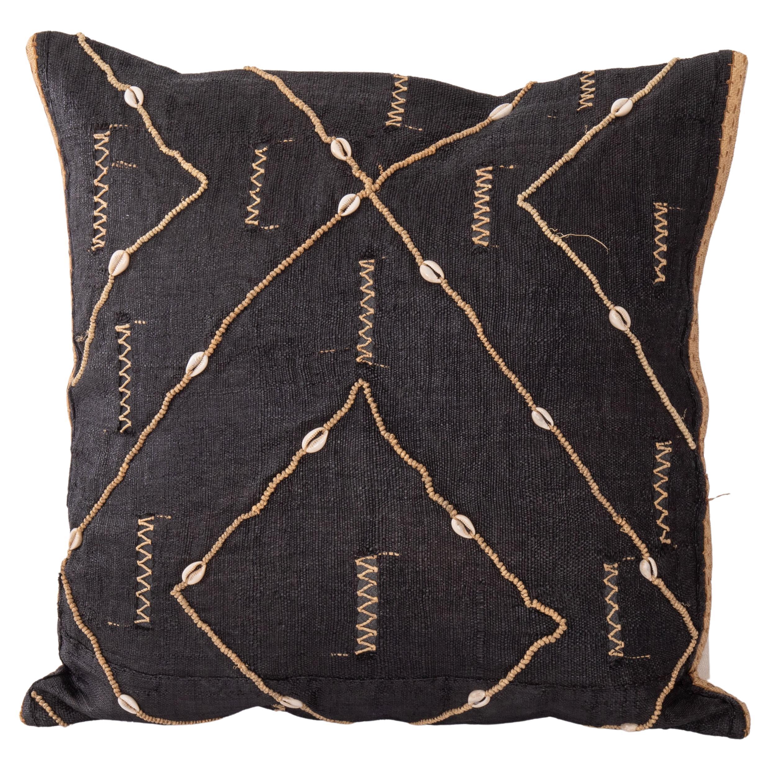 African Kuba Cloth Decorative Throw Pillow For Sale at 1stDibs