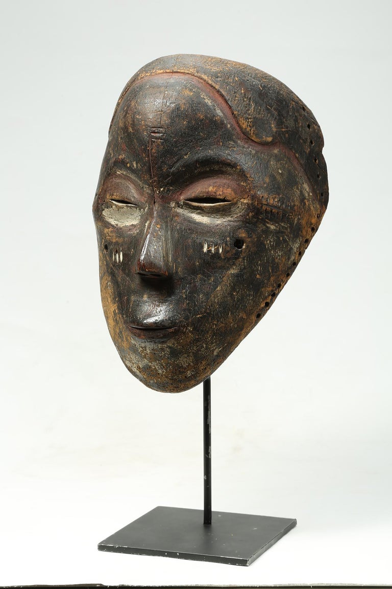 African Kwese Wood Mask, Ex Irwin Hersey, Congo, Africa, Early 20th ...