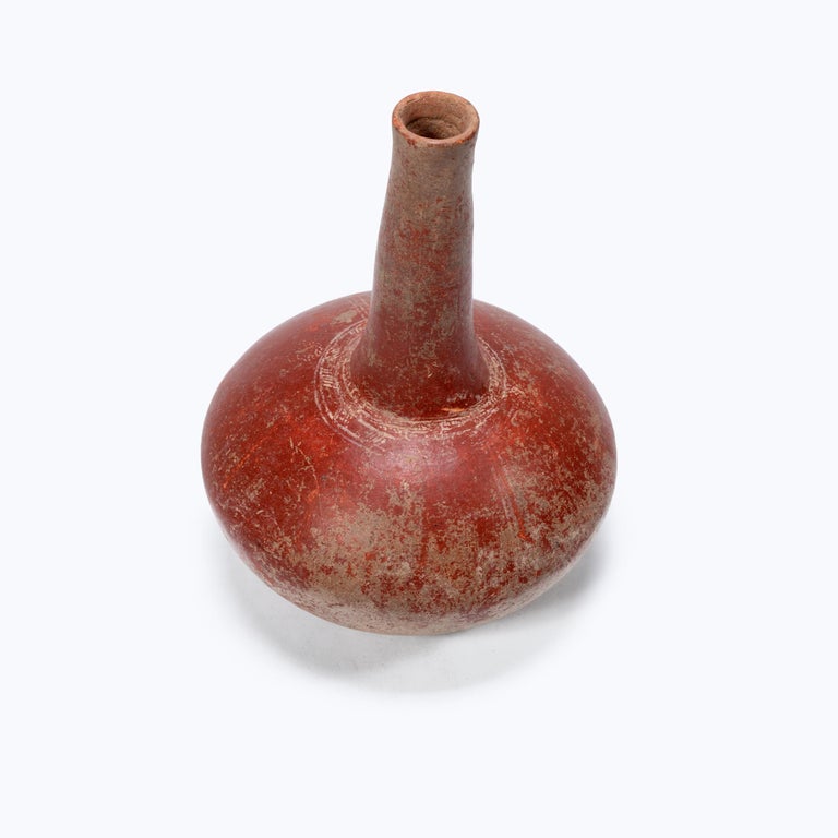 African Redware Gooseneck Vase For Sale at 1stDibs