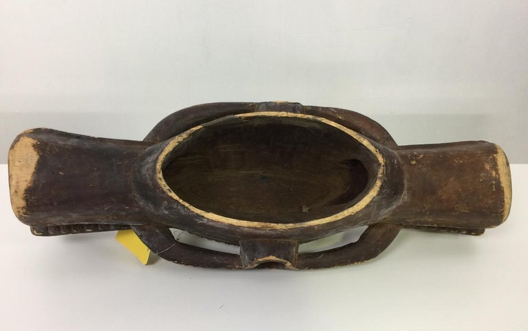 African Senufo Large Heavy Janus Firespitter Helmet Mask Wanyugo For ...