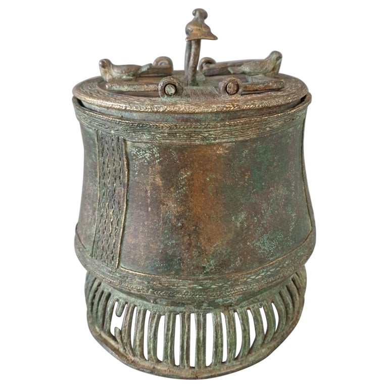 African Tribal Art Fine Ashante Bronze Kuduo Antiques Interior Design ...