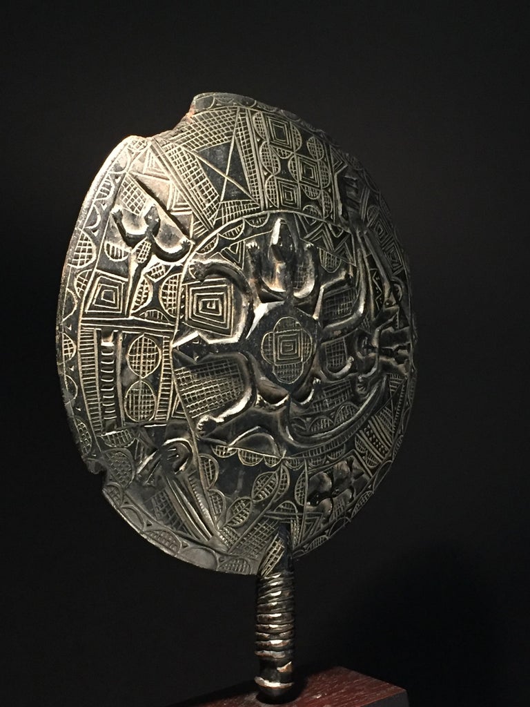 African Tribal Art Prestige Fan with Complex Designs at 1stDibs