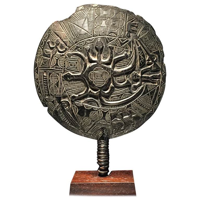 African Tribal Art Prestige Fan with Complex Designs at 1stDibs