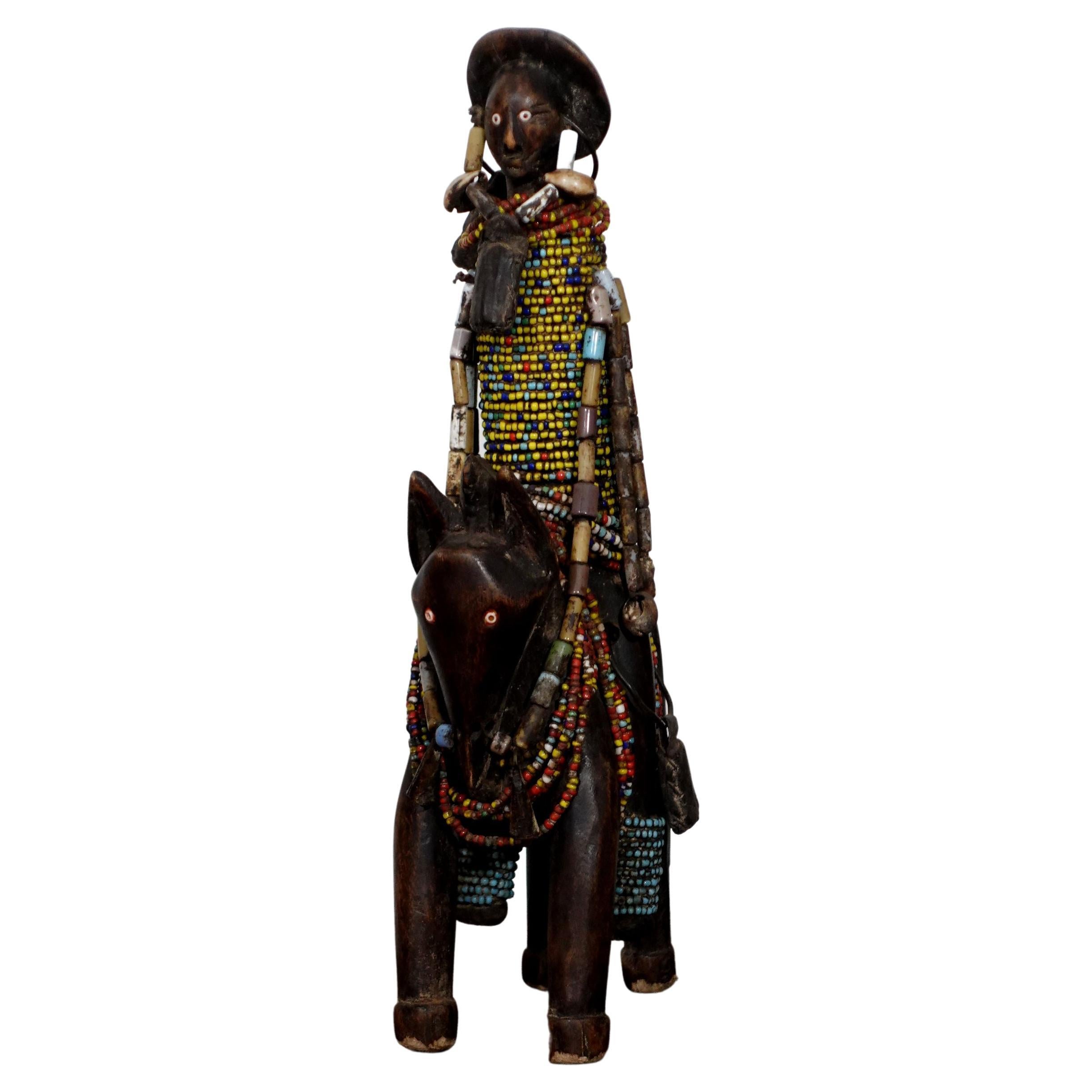 African Zulu Cowhide Shield with Spear and Mallet For Sale at 1stDibs