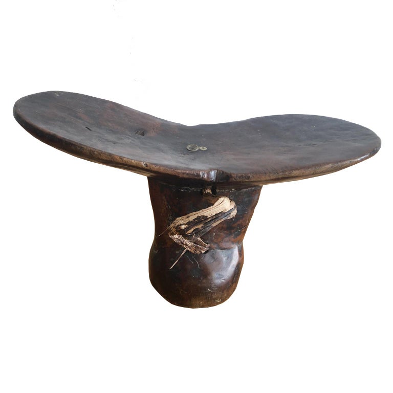 African Tribal Headrest from Konso or Xonsita Tribe of Shankila ...