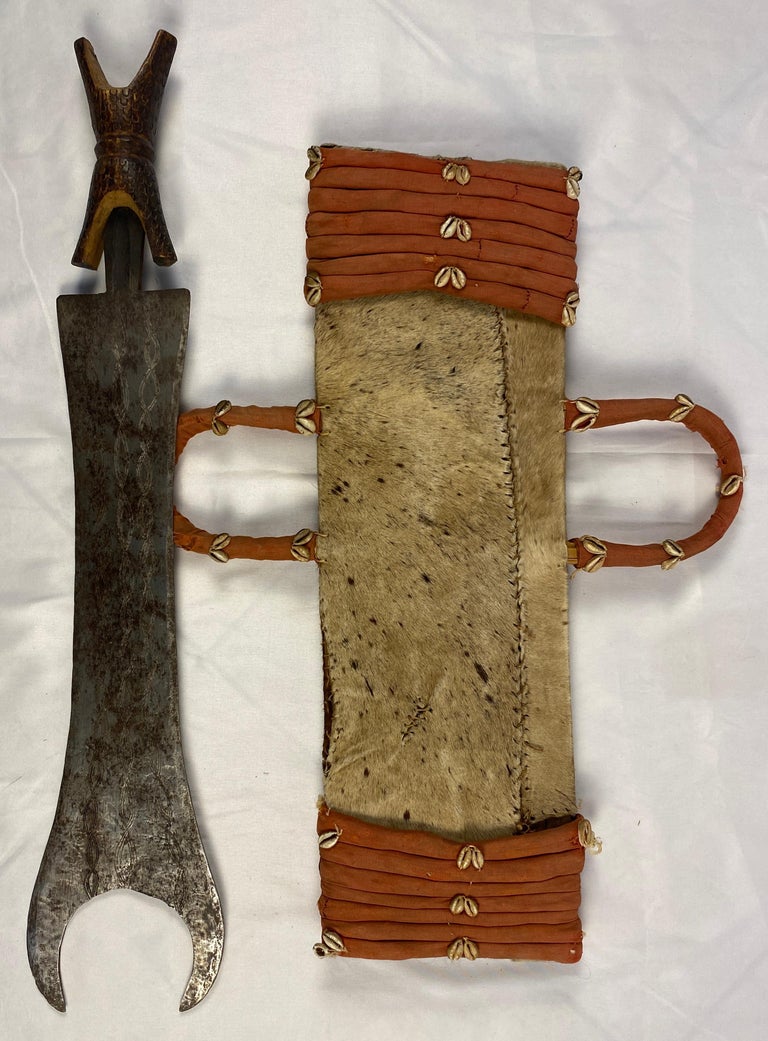 African Tribal Weapon in Animal Skin Holder For Sale at 1stDibs