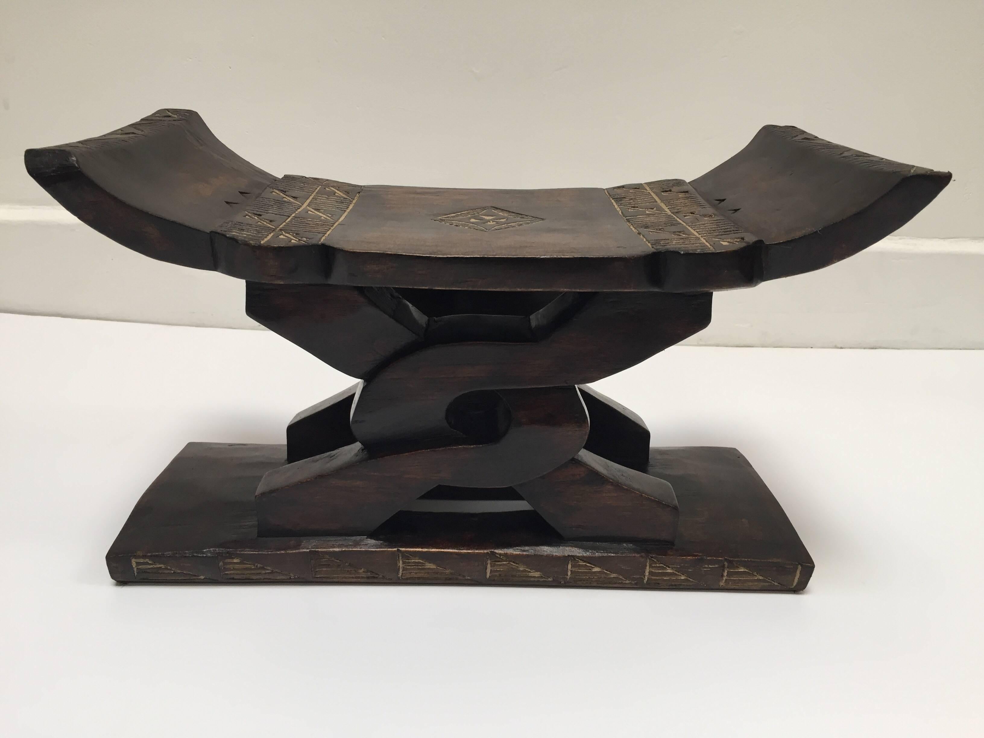 African Wooden Stool from Ghana at 1stDibs | tribal stool