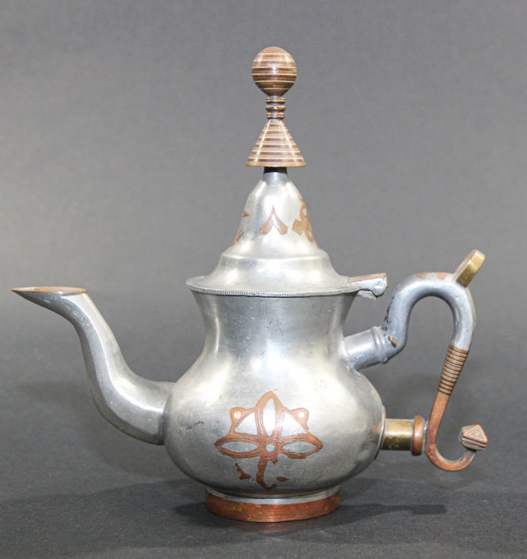 African Tuareg Silver Pewter Tea Pot from Mauritania For Sale at ...