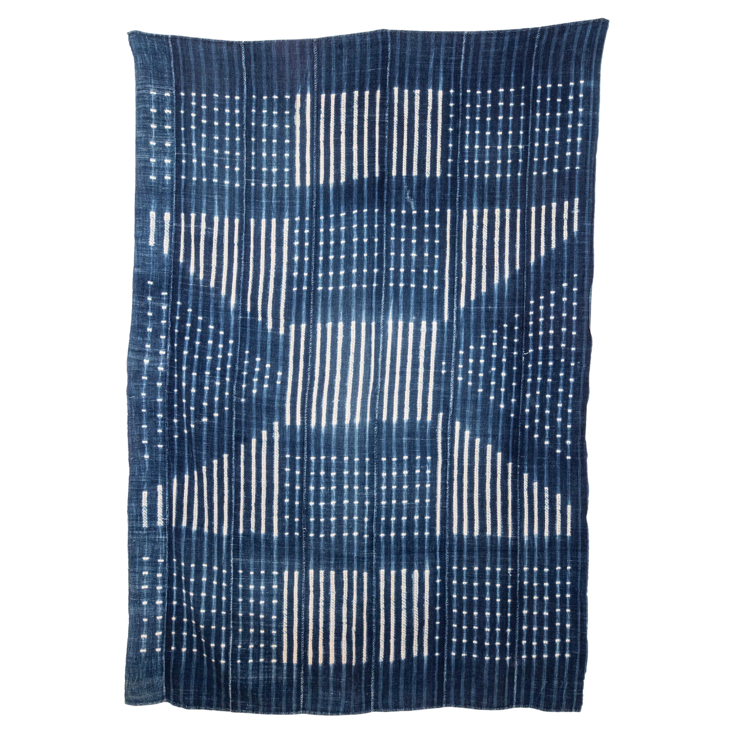 West African Indigo Textile at 1stDibs