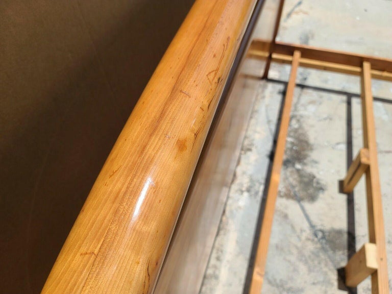 African Yellow Wood King Bed Frame For Sale at 1stDibs