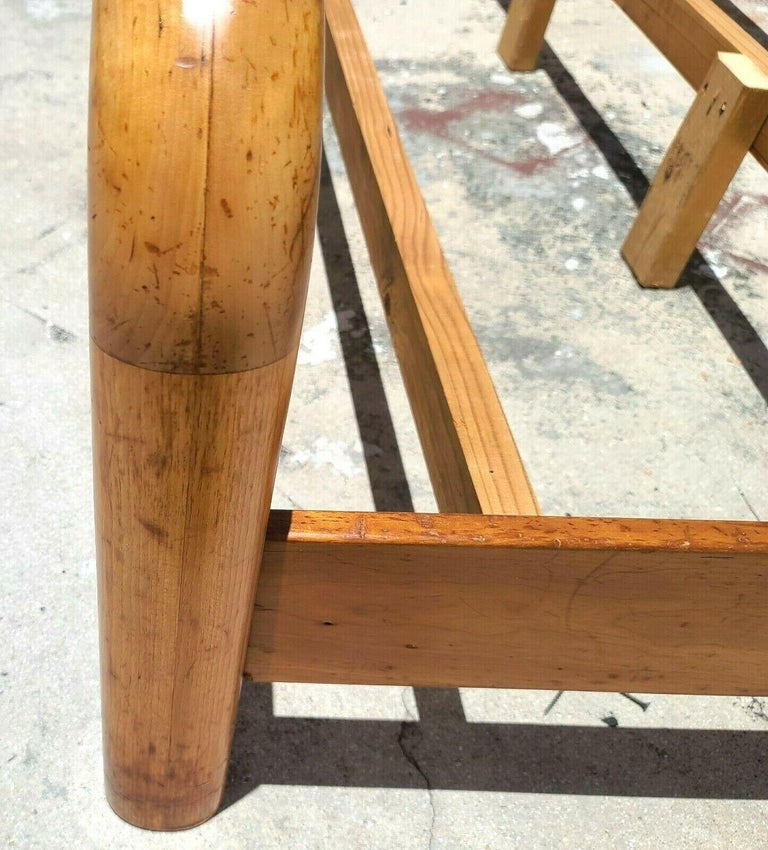 African Yellow Wood King Bed Frame For Sale at 1stDibs