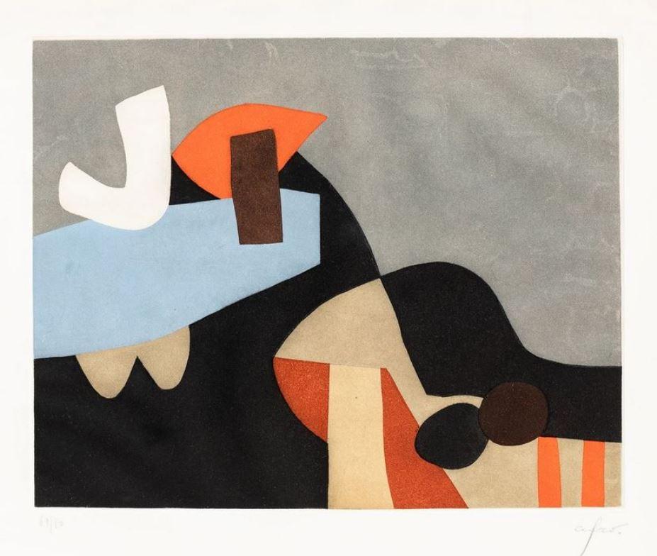 Afro Basaldella - Gravure originale d'Abraham Basaldella, signée et ...