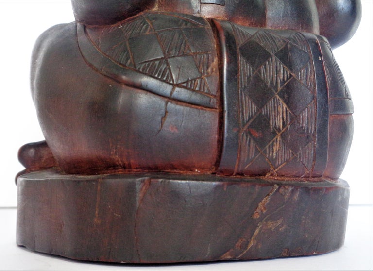Afro Caribbean Wood Carving Male Ancestral Figure For Sale at 1stDibs ...